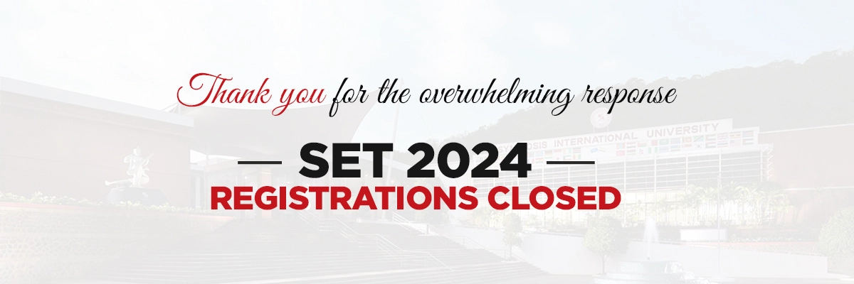 SET Exam 2024 - Symbiosis UG Entrance Test (Official Website)